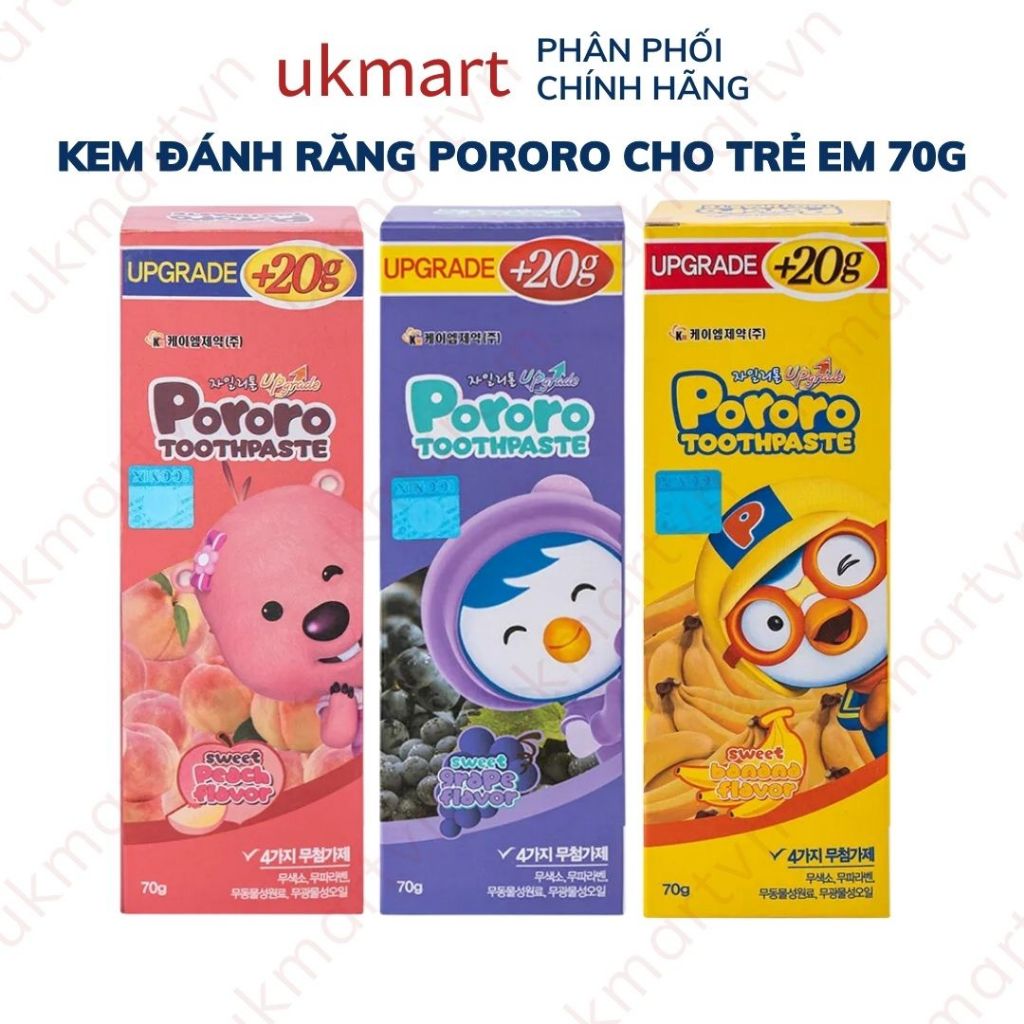 PORORO Toothpaste Children's Low Fluoride Toothpaste 50g - 70g | Shopee ...