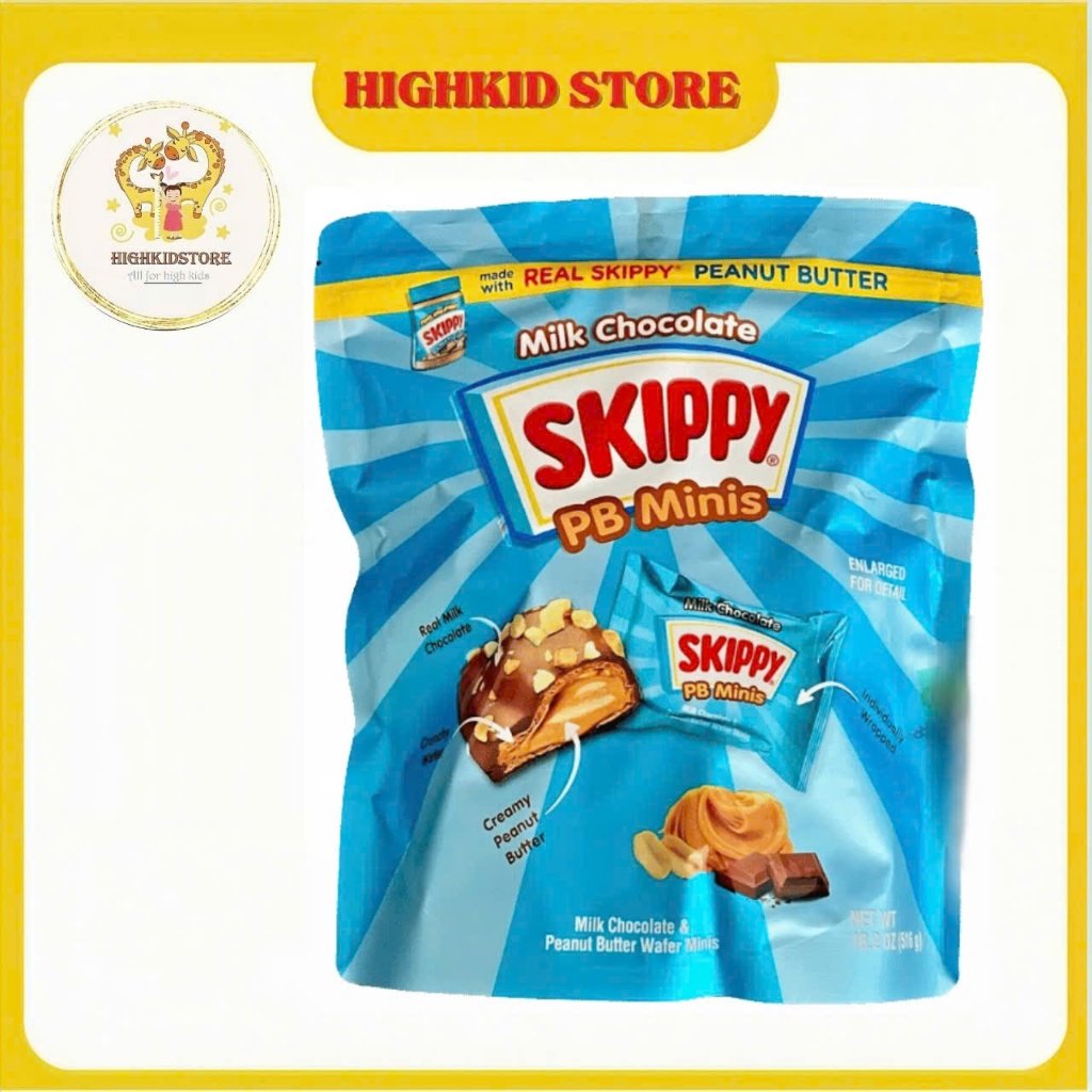 Skippy Milk Chocolate PB Minis Peanut Butter Chocolate, 516g pack ...