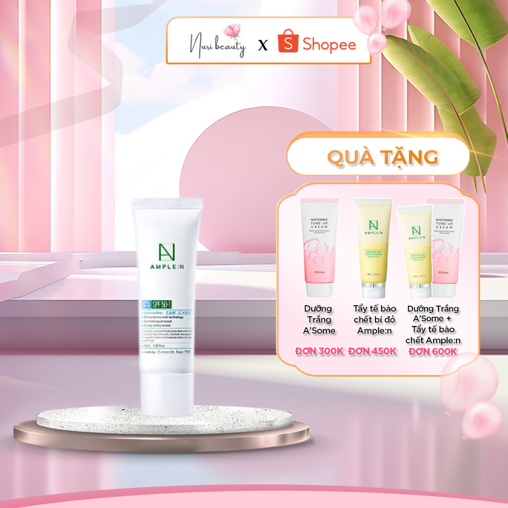 Ample:n Hyaluronshot Suncare Moisturizing Sunscreen for Dry Skin SPF50 ...