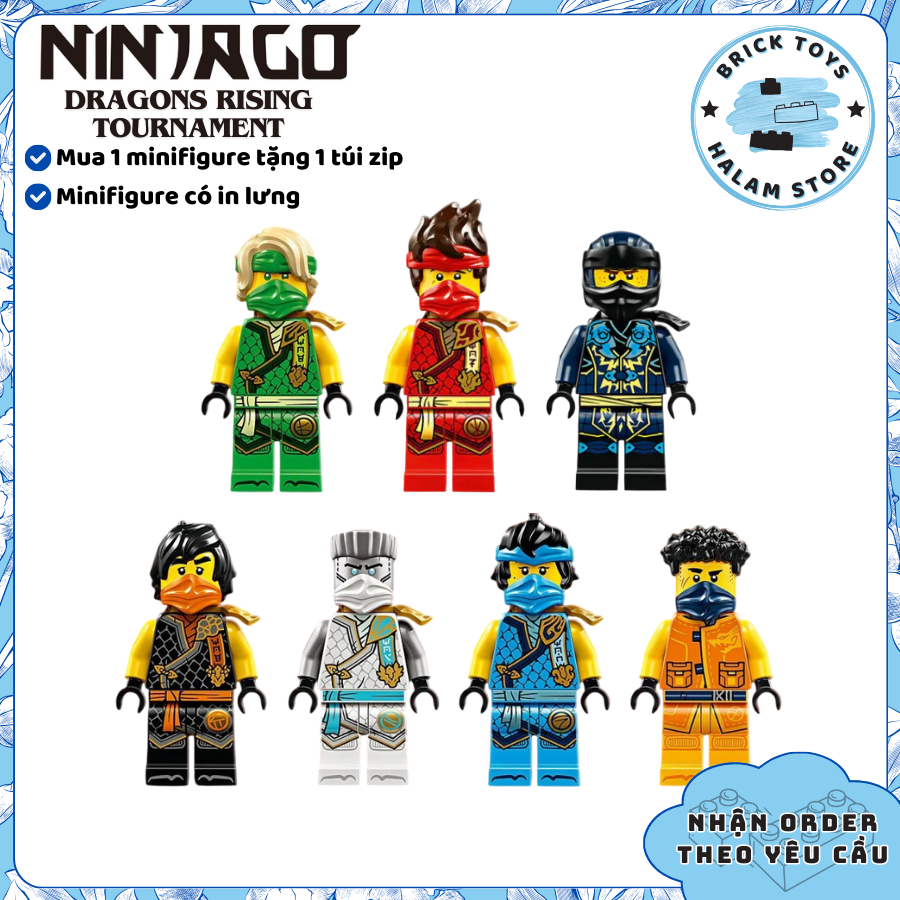 Ninjago Dragons Rising 2 Tournament minifigures assembly toy - Arena ...