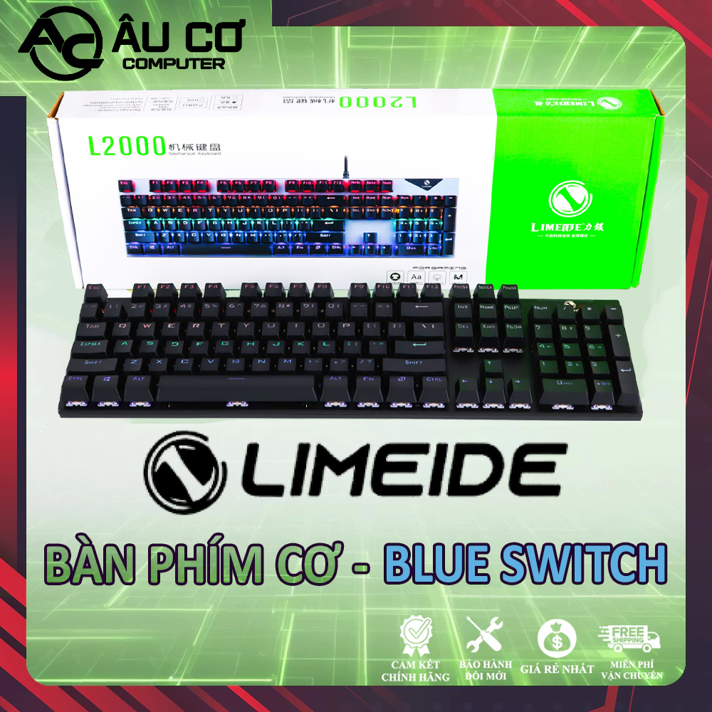 LIMEIDE L2000 RGB LED Wired Full Size Mechanical Gaming Keyboard - | Shopee Malaysia