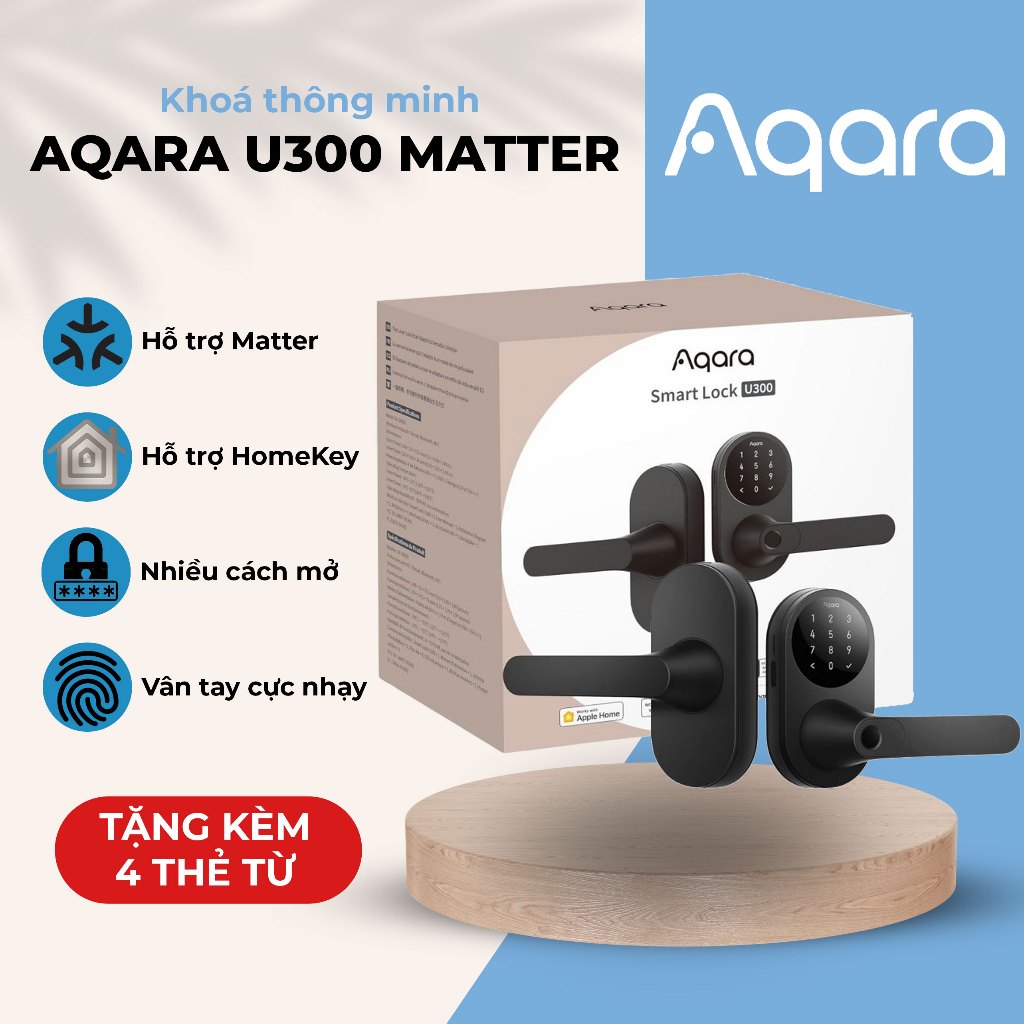 Aqara U300 fingerprint lock International version - Compact room door ...