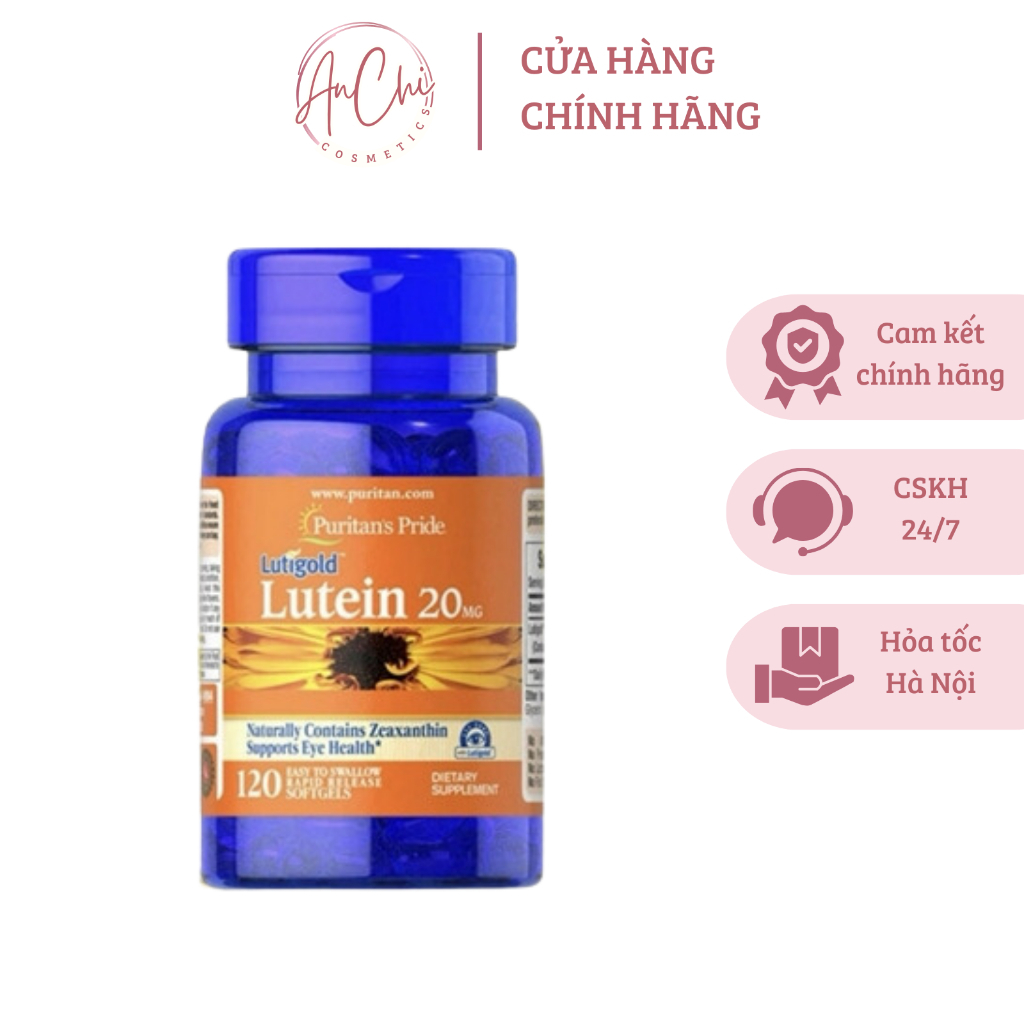 Eye supplement to enhance vision Lutigold Puritan's Pride Lutein 20 mg ...