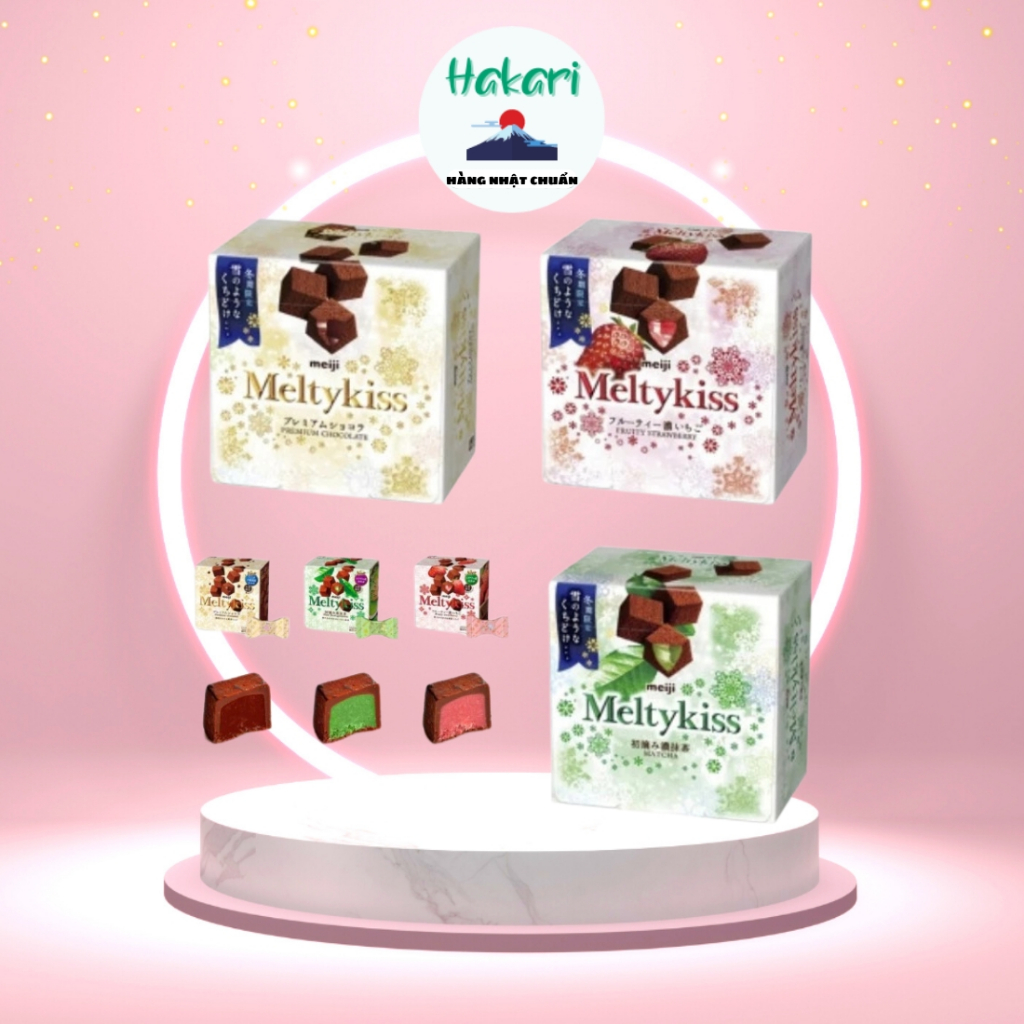 Meiji Meltykiss fresh chocolate 56g Melty Kiss chocolate, green tea, Japanese domestic ...