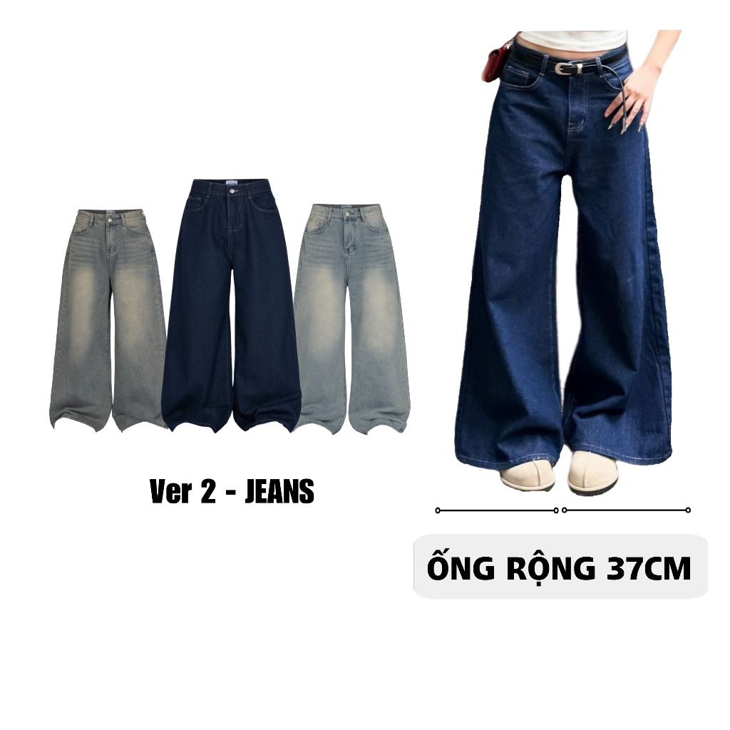 Wide LEG Jeans Ver 2 WIDE LEG Calem.Club flattering high waist unisex ...