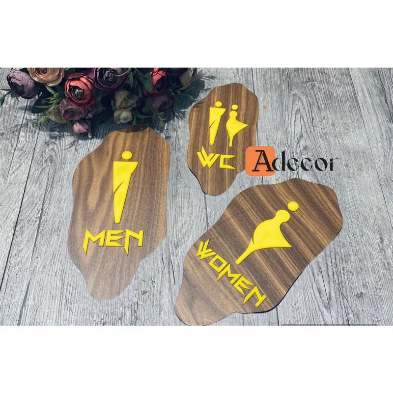 Deco wooden Toilet panel for men and women - Toilet - 5mm thick ...