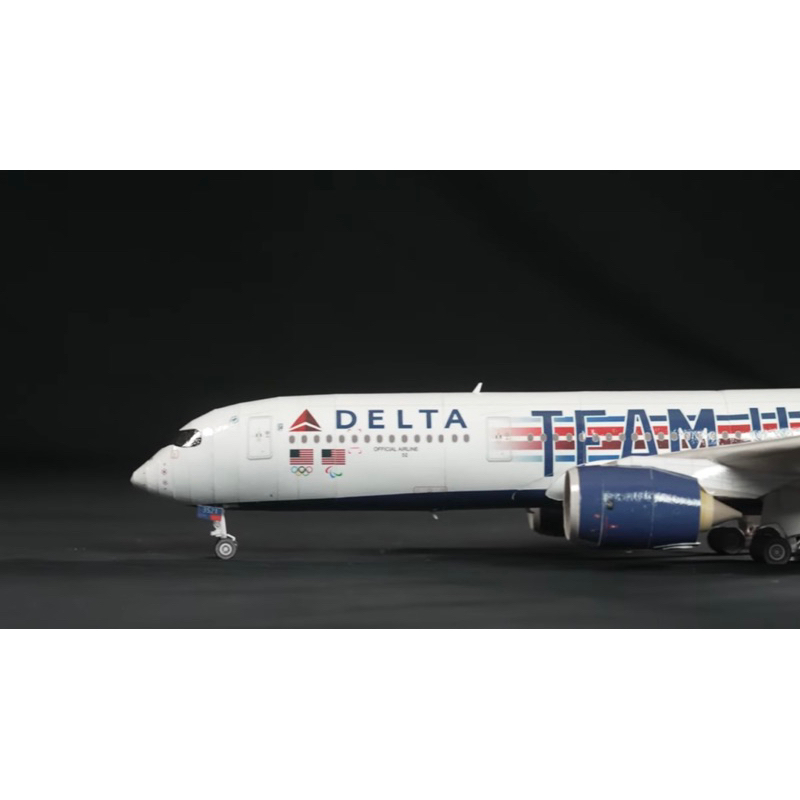 Paper model of delta airlines team USA airlinebus a350 aircraft, scale ...