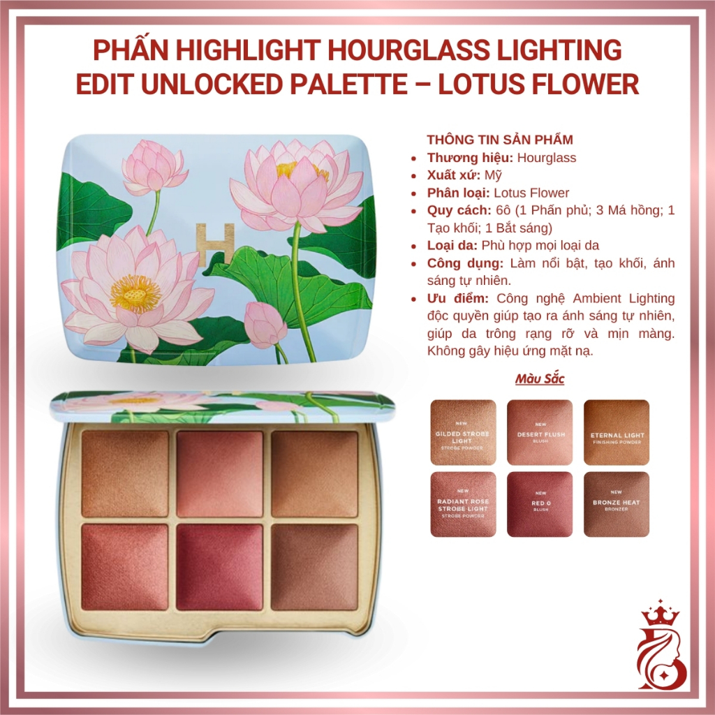 Hourglass Lighting Edit Unlocked Palette – Lotus Flower | Shopee Malaysia