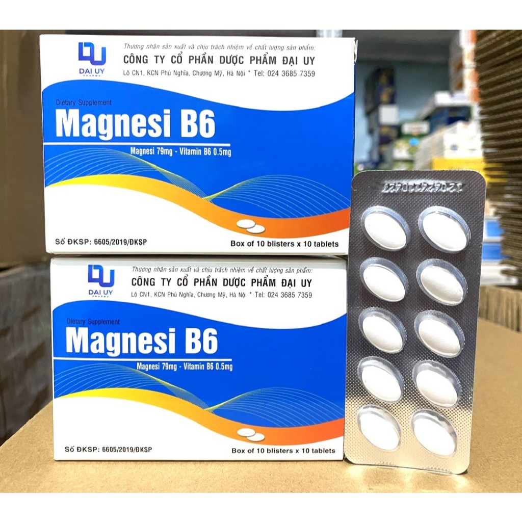 Magnesium B6 supplements vitamin B6 and Magnesium 100 tablets | Shopee ...