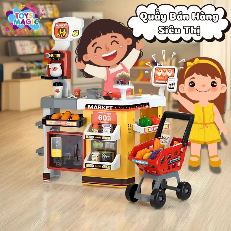 Supermarket Counter Toy, Mini Drink Vending Machine with Cash Register ...
