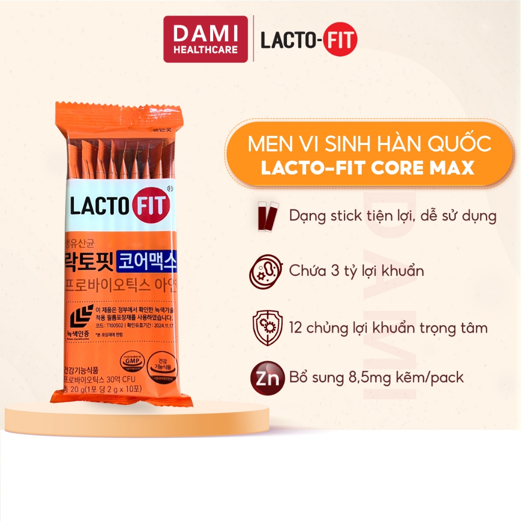 10 Packs of LACTO-FIT CORE MAX Probiotics - Upgraded Version with 3 ...