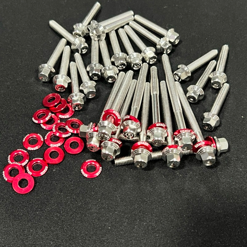 Salaya screws to install Thai V2 engine block screws (free red washer ...