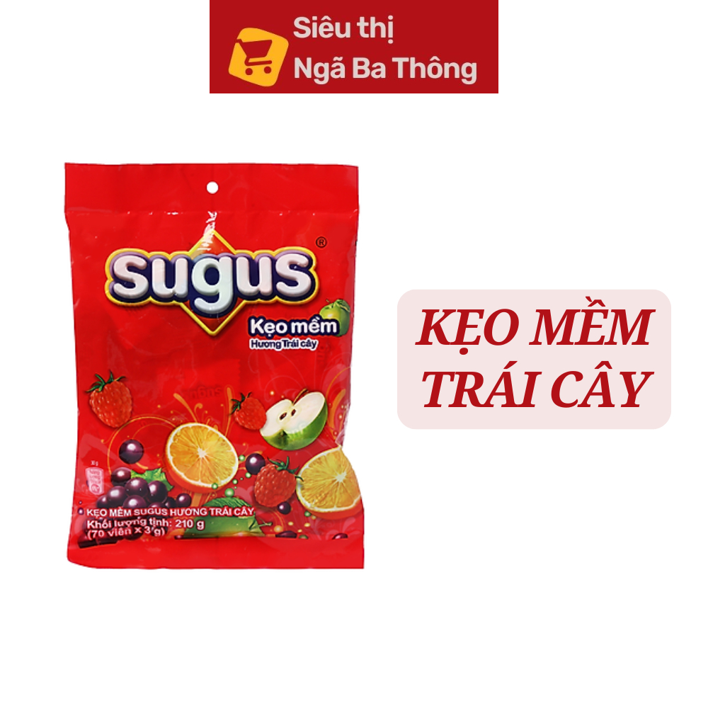 (Genuine) Sugus Fruit Flavored Soft Candy - Sweet, Chewy 210g Pack ...