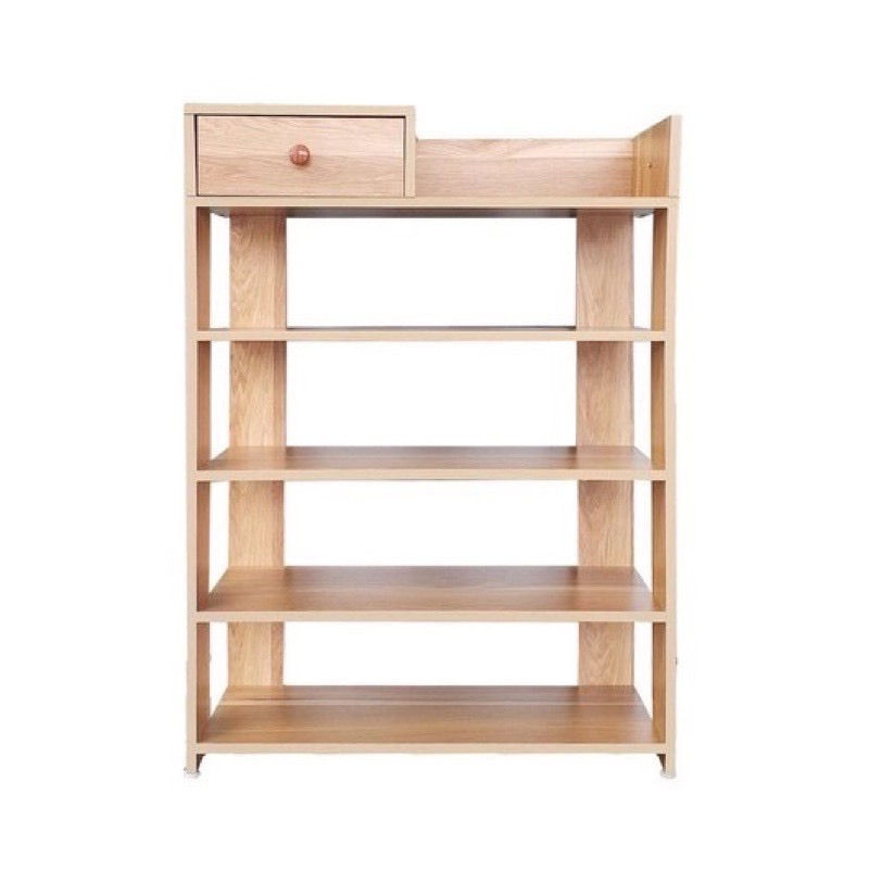 5-tier Wooden Shoe Shelf (with box) Wooden Shoe Cabinet with Drawers ...