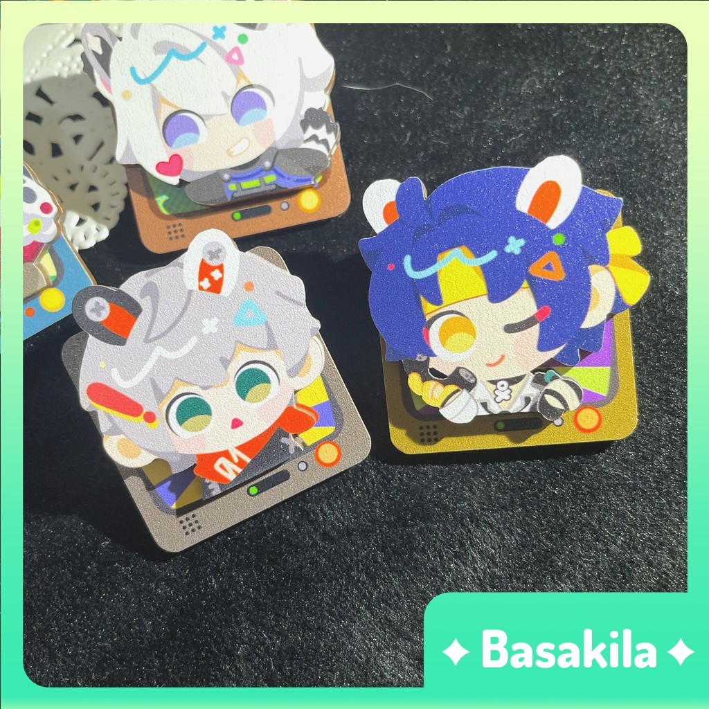 [10 MODELS] Zenless Zone Zero 2-layer Wooden Pin 4cm Brooch Pin ...