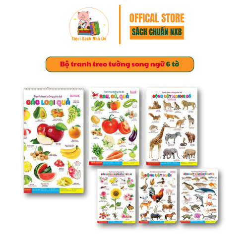 Toys - Bilingual wall painting set of 6 sheets with 14 themes for ...