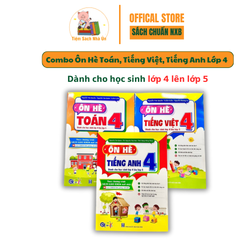 Book - Summer Review Combo Math, Vietnamese, English Grade 4 (For ...