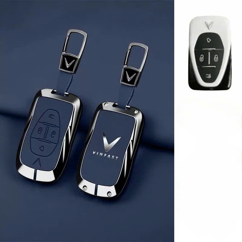 Vinfast VF6-VF7-VF8-VF9 Electric Vehicle Key Cover with Leather + High ...