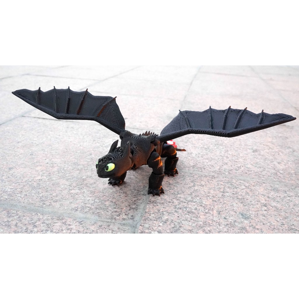 Toothless dragon toy model from How to train your dragon | Shopee Malaysia