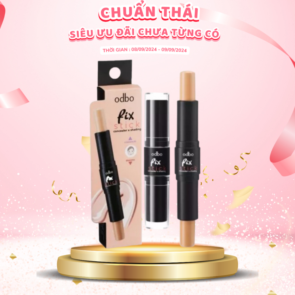 Odbo Fix Stick Multi-Purpose Double-Headed Contouring Pen OD450 Thailand Concealer + Contour 5g ...