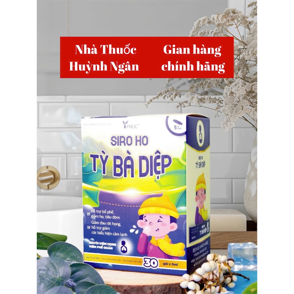 Bi BA DIEP Cough Syrup - nourishes lungs, relieves cough, eliminates ...