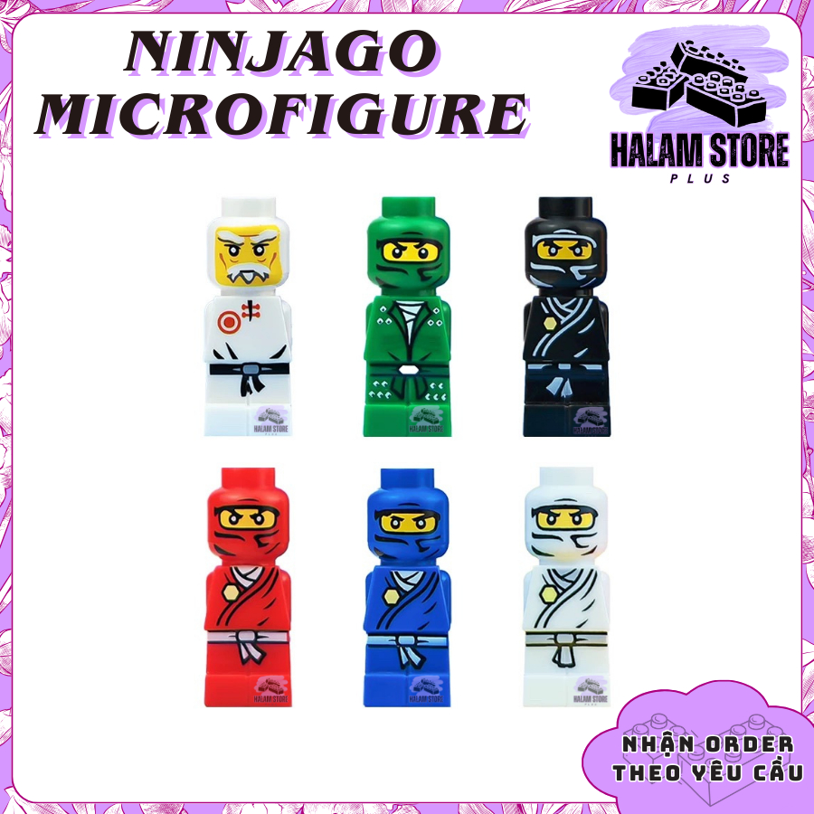 Ninjago minifigures assembly toy, tiny Microfigure ninja character ...