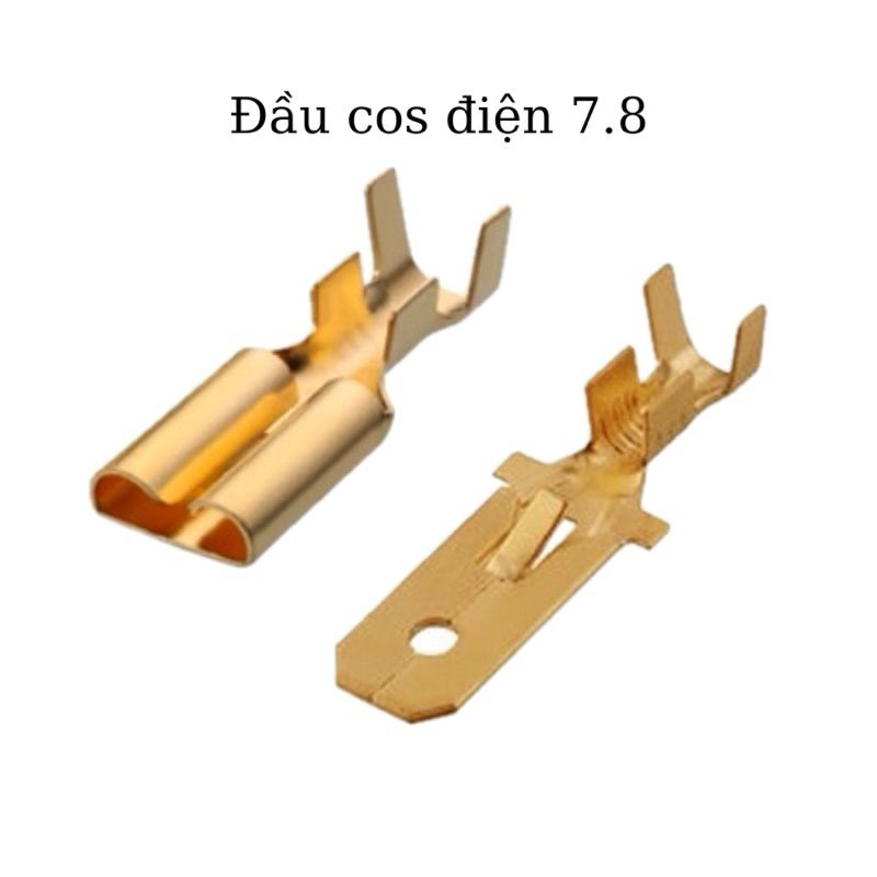 (50 Pieces) 7.8 male/female cos head _plated copper material | Shopee ...