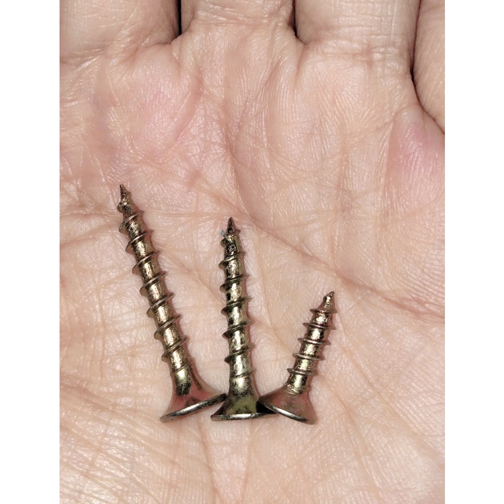 Wood screws for wood 12mm, 15mm, 18mm thick (unit: 100g) | Shopee Malaysia