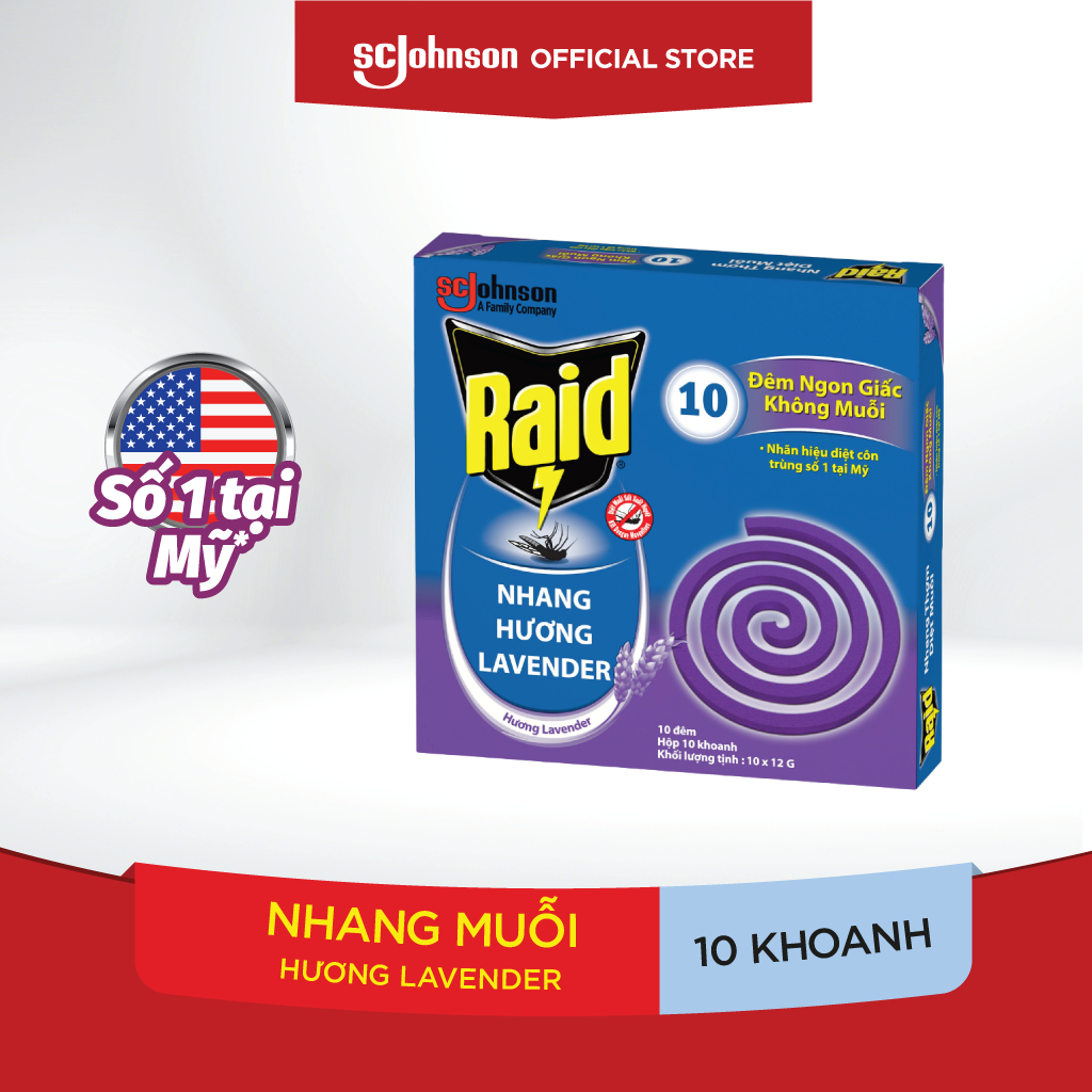 Raid Lavender Mosquito Repellent Incense 10 Pieces | Shopee Malaysia
