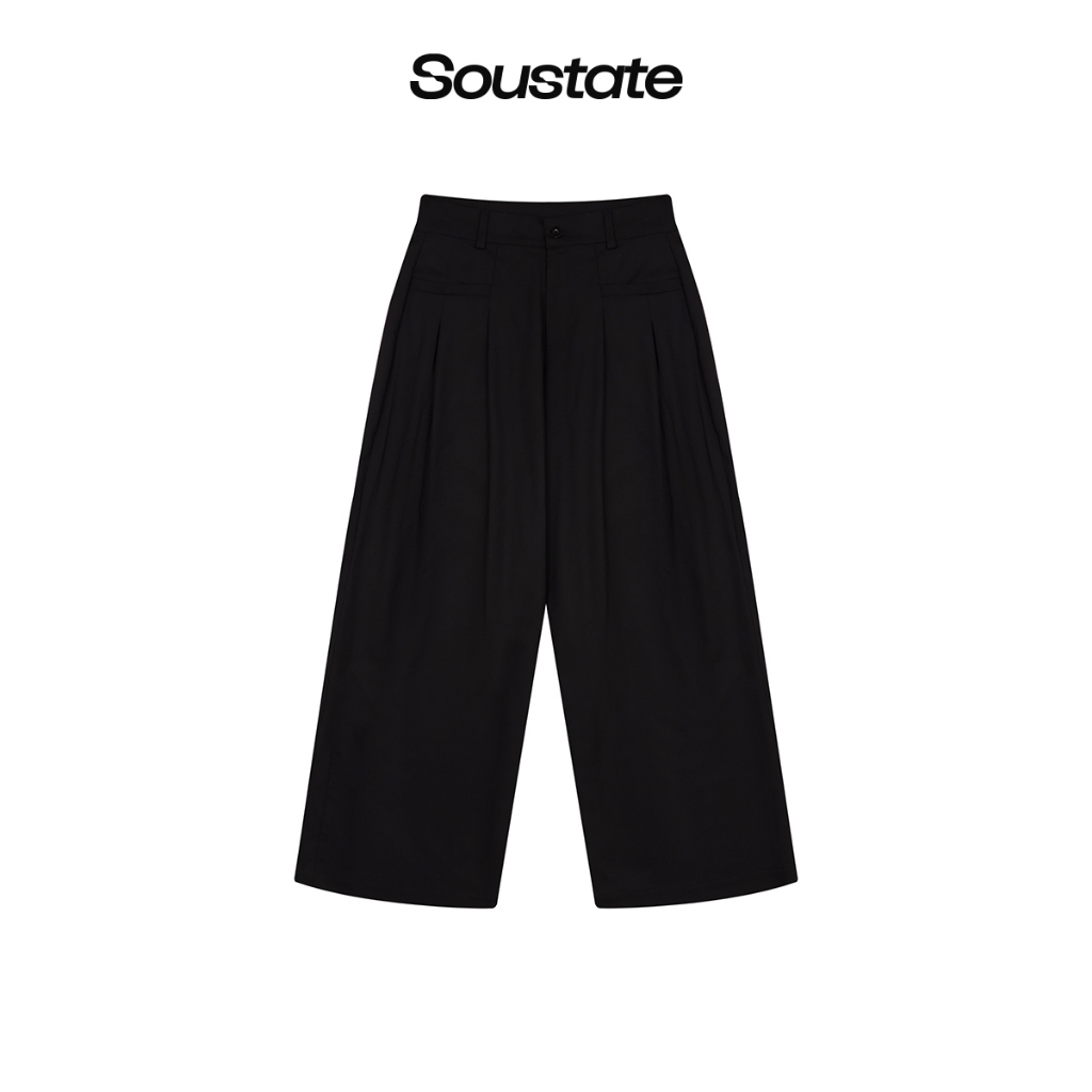 Baggy A Red Button Trousers (Black) - Genuine SOUSTATE | Shopee Malaysia