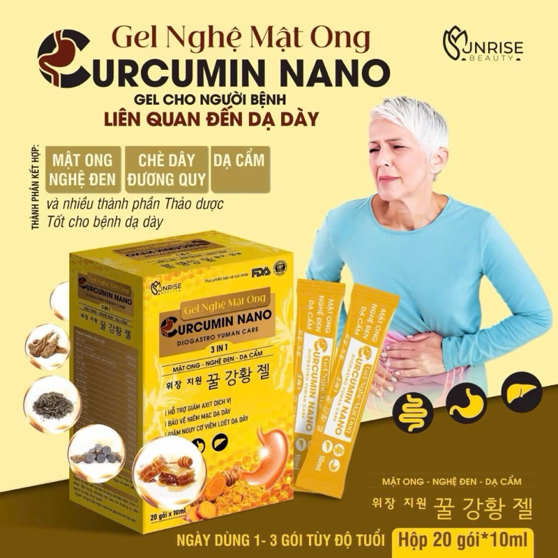 Turmeric HONEY GEL Curcumin nano 20 packs (helps protect the duodenal mucosa) | Shopee Malaysia
