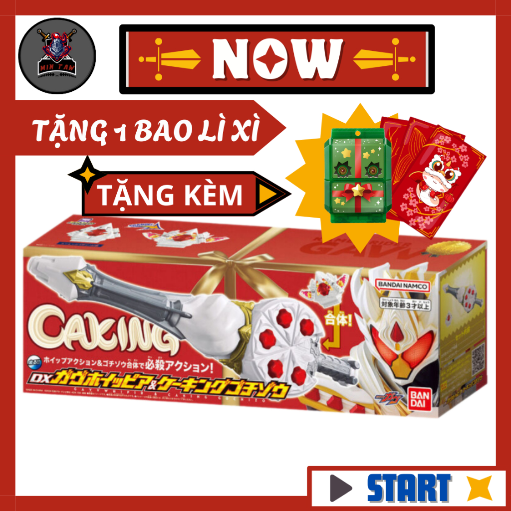 Kamen Rider Gavv Toy - DX Gavvwhipir & Caking Gochizo (Free DX Bushel ...