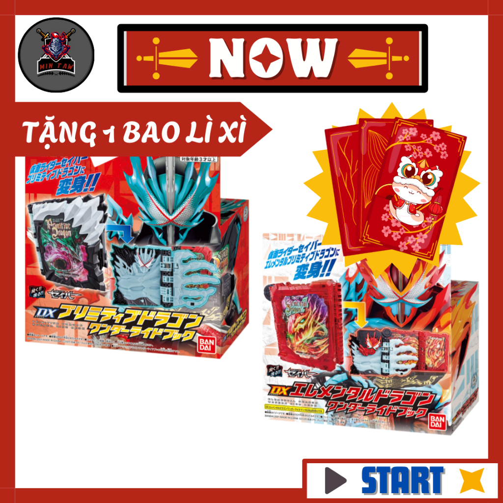 Kamen Rider Saber Toy - DX Primitive Dragon & Elemental Dragon Wonder Ride Book | Shopee Malaysia