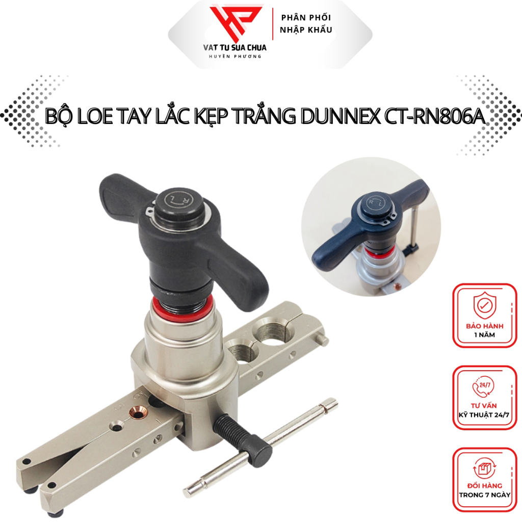 Dunnex CT-RN806A white handle eccentric copper tube flare set | Shopee ...