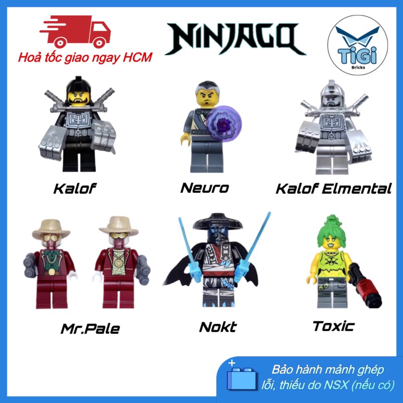 Ninjago Minifigures Elemental Master - Forbidden Master Nokt - Toxic ...