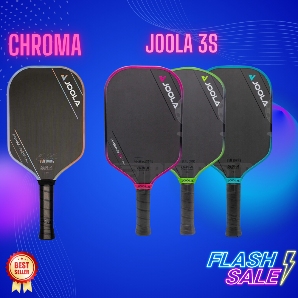 (NFC) Joola 3s 16mm Pickleball Racket Carbon rough surface, super light ...