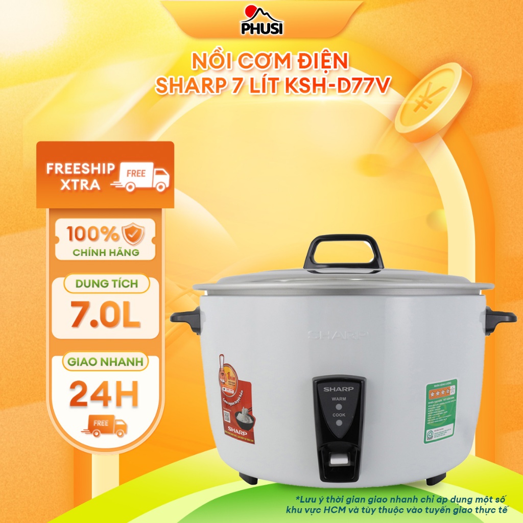 Sharp KSH-D77V Removable Lid Rice Cooker (7L) | Shopee Malaysia