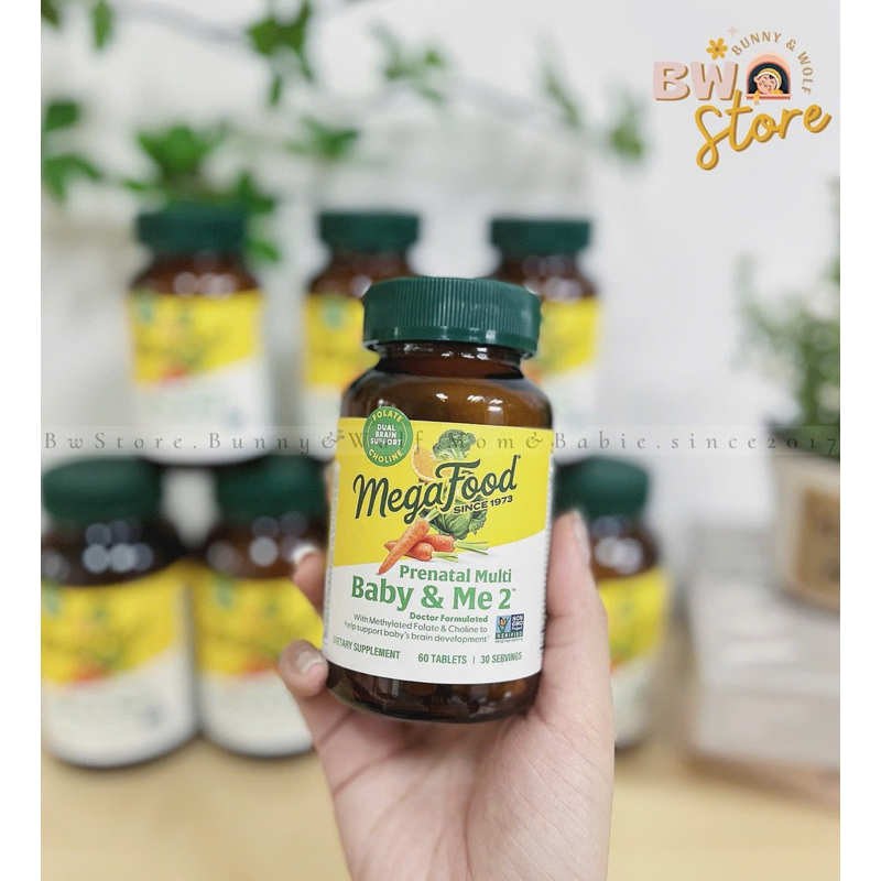 Megafood Baby Organic Multivitamin & Me 2 Prenatal Multivitamin American Organic for Pregnant ...