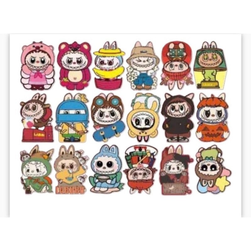 Set of 50 Chibi Labubu Red Packets CNY Hottrend At Ti 2025 - Reflective ...