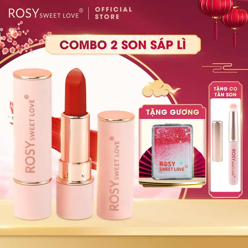 Combo Set of 2 Rosy Sweet Love Matte Lipsticks, Safe, Lead-Free Gift ...