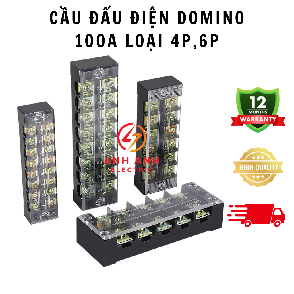 Electrical wiring bridge, domino 100A type 4P, 6P | Shopee Malaysia