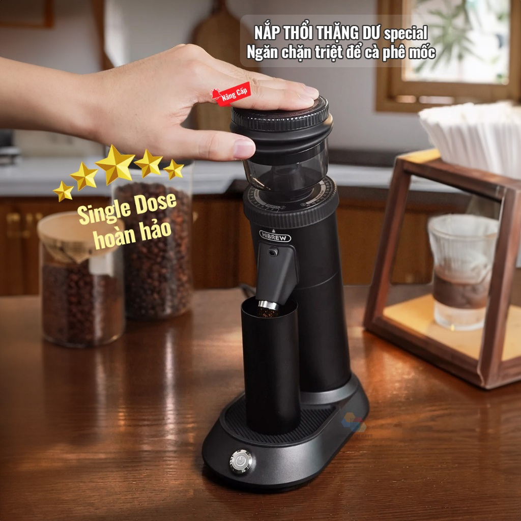 High-end Single Dose HiBREW G5 coffee grinder, 36 levels of stepless ...