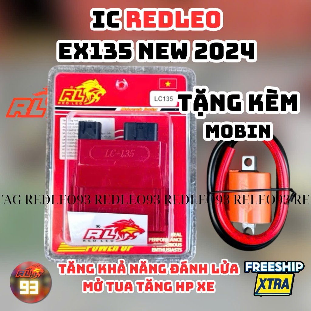 Ic exciter 135 REDLEO NEW 2024 model with mobin MS09 | Shopee Malaysia