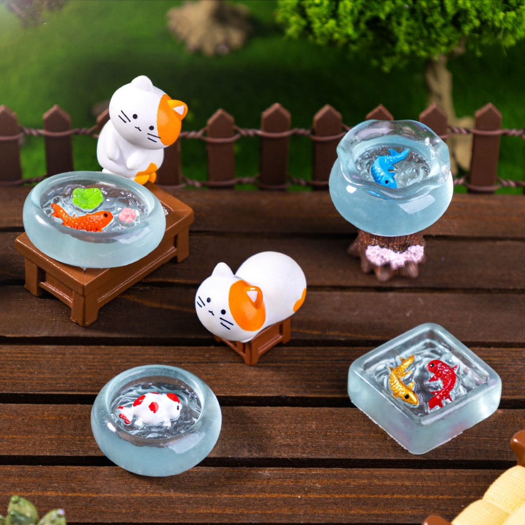 Models of goldfish tanks, Koi fish, cute little fish tanks to decorate ...