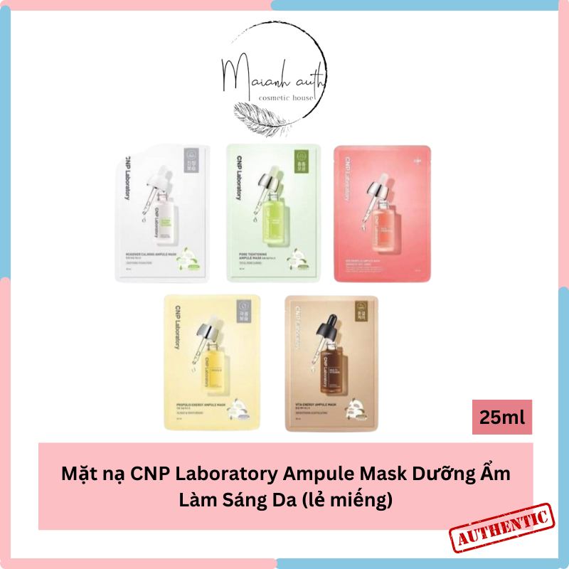 Cnp Laboratory Ampule Mask Moisturizing Brightening Skin 25ml (single ...