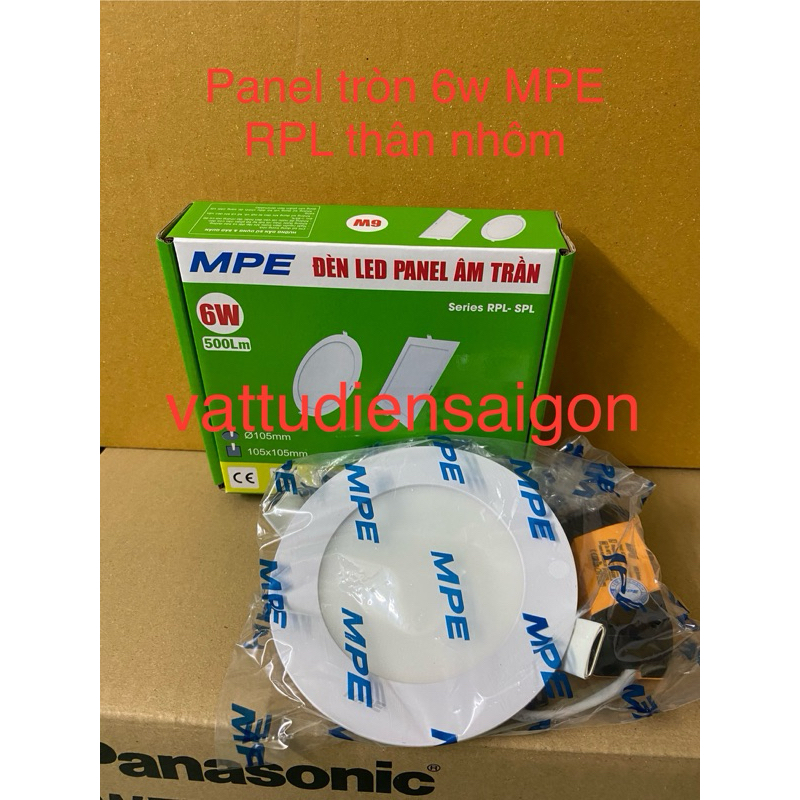 Mpe - 6w round recessed led Panel light, white, yellow, neutral, 3 ...