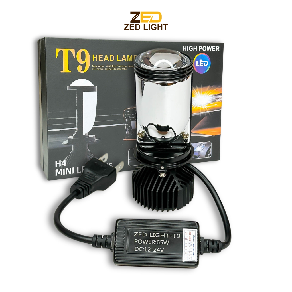 Mini T9 ZED LIGHT Bi-Spherical LED Headlight (New 2025 Version) - 65W ...