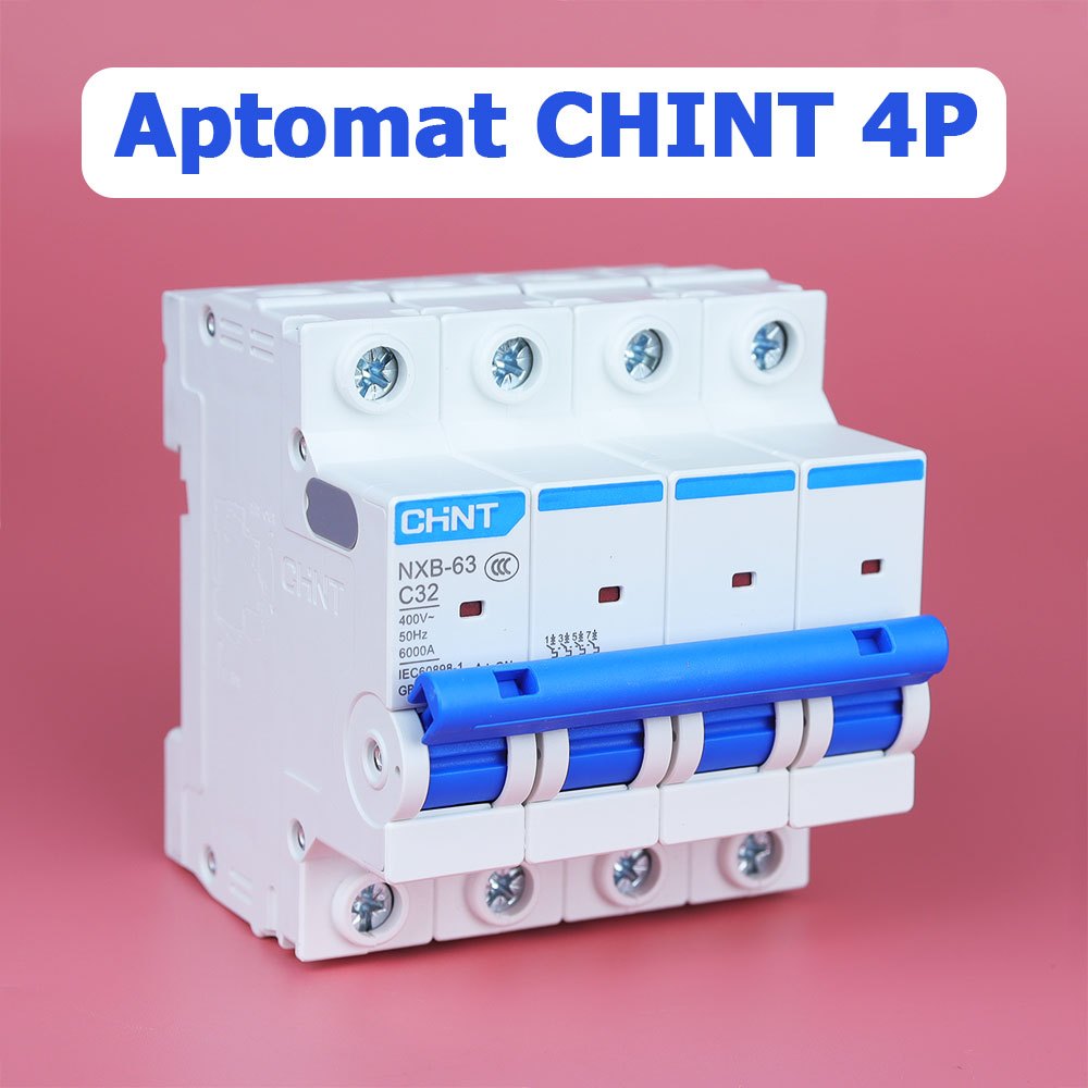 Aptomat CHINT 4P NXB-63 small CB circuit breaker 16A 32A 63A MCB AC | Shopee Malaysia
