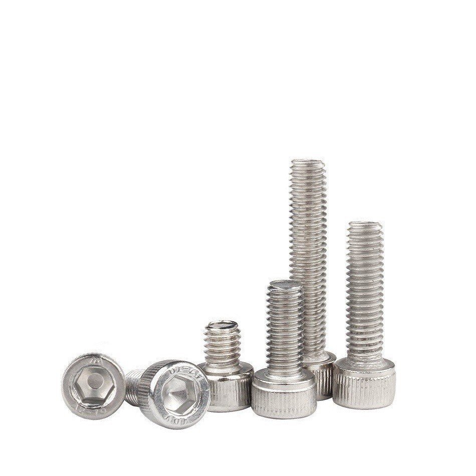 (INOX304) 50 pieces Hexagon countersunk bolts with cylindrical head ...