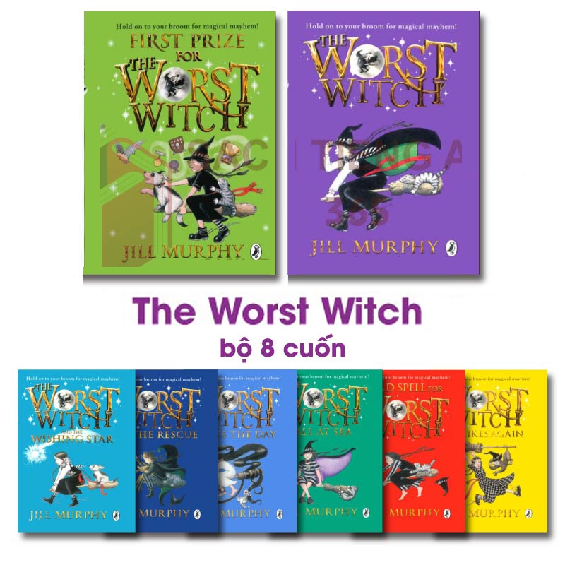 Story - The Worst Witch - Set of 8 books - anti-glare yellow paper ...